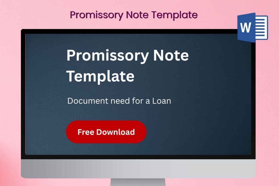 Promissory Note Template in word