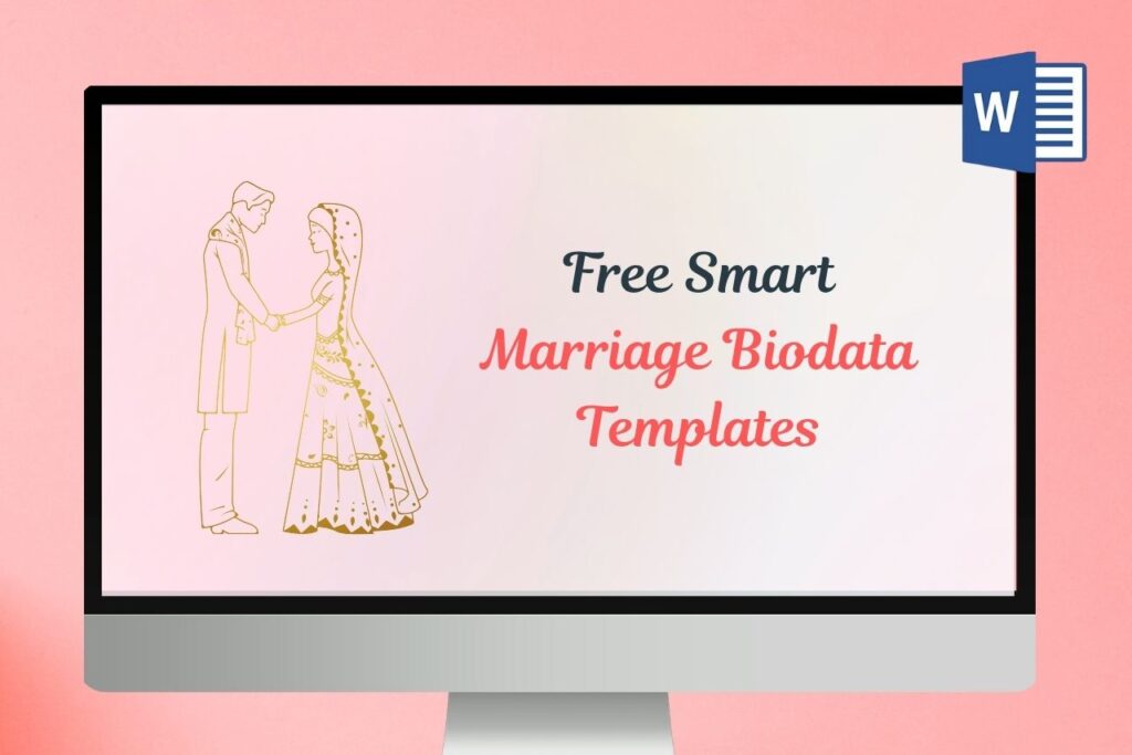 Marriage Biodata Templates : Free Download | Prakruti Digital Template