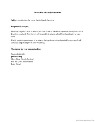 Best Leave Application Letters to Principal for School and College Students