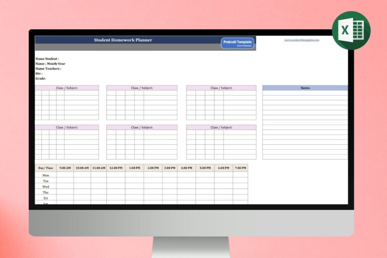 Student Homework Planner : Stay focused and on track.
